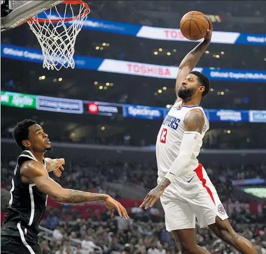 Fourth-quarter rally sparks Clippers past Brooklyn Nets. - PressReader
