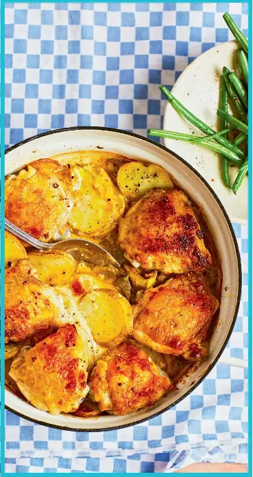 Crispy chicken & creamy potato hotpot - PressReader