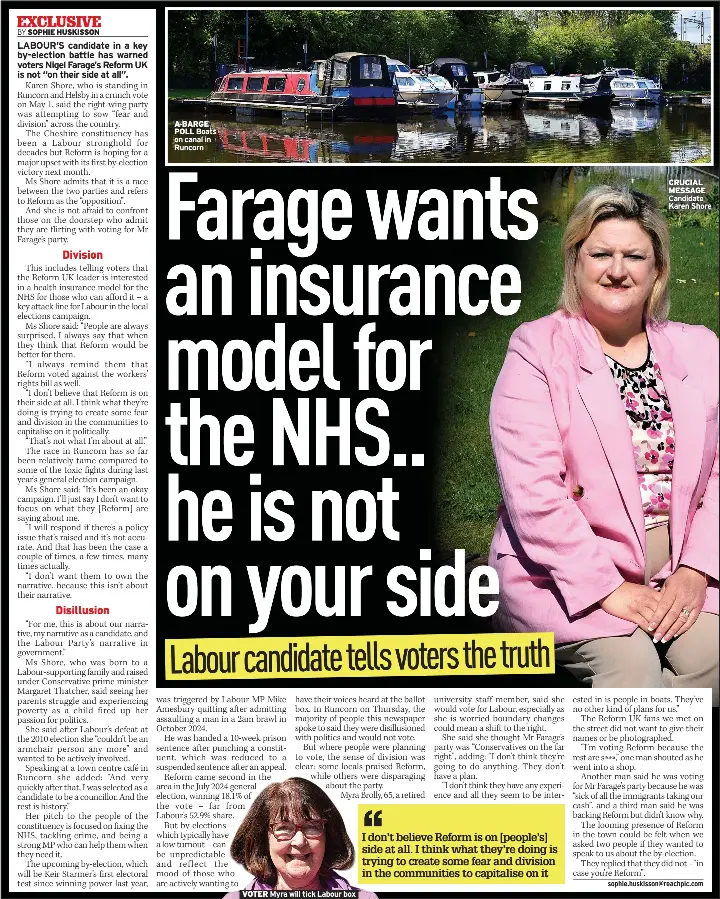 Farage wants an insurance model for the NHS.. he is not on your side - PressReader