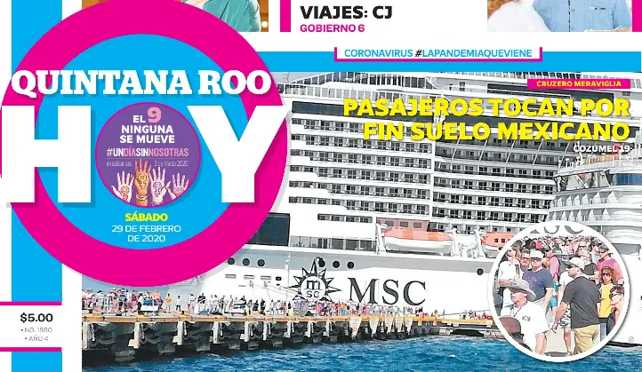 PASAJEROS TOCAN POR FIN SUELO MEXICANO - PressReader