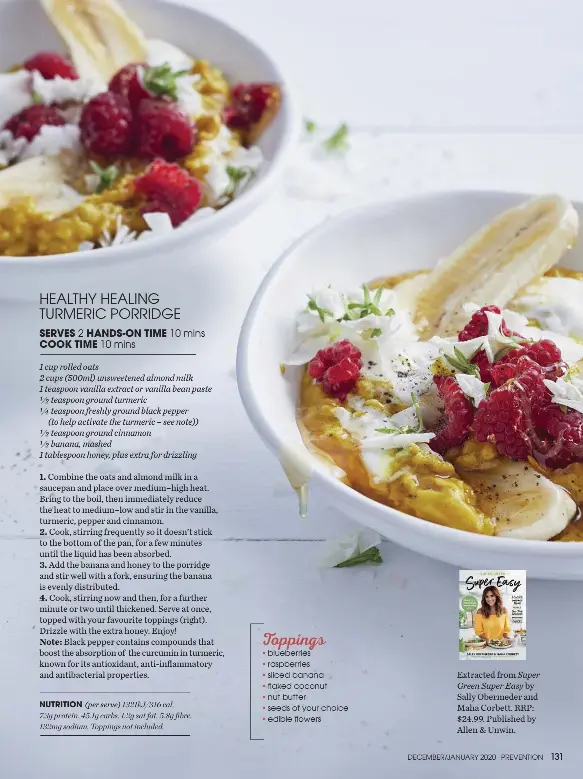 HEALTHY HEALING TURMERIC PORRIDGE - PressReader