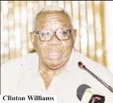 Condolence­s and tributes pour in for Clinton Williams - PressReader