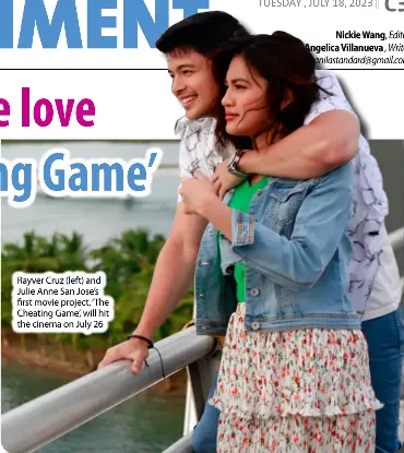 Julie Anne, Rayver tackle love and betrayal in ‘ The Cheating Game’ - PressReader