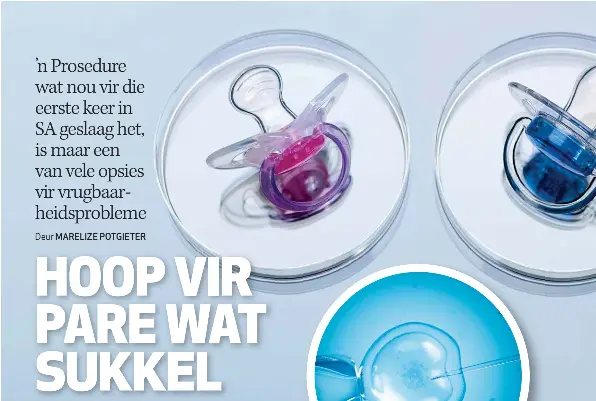 HOOP VIR PARE WAT SUKKEL Waarom soveel onvrugbaar­heid? - PressReader