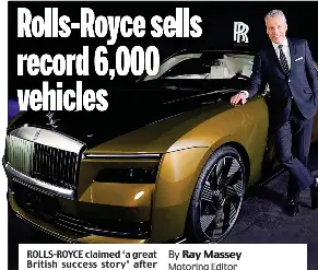 Rolls-Royce sells record 6,000 vehicles - PressReader
