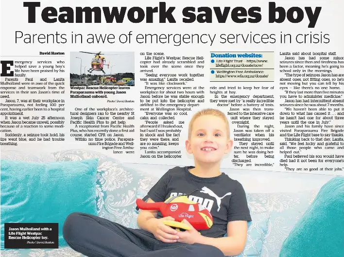 Teamwork saves boy - PressReader