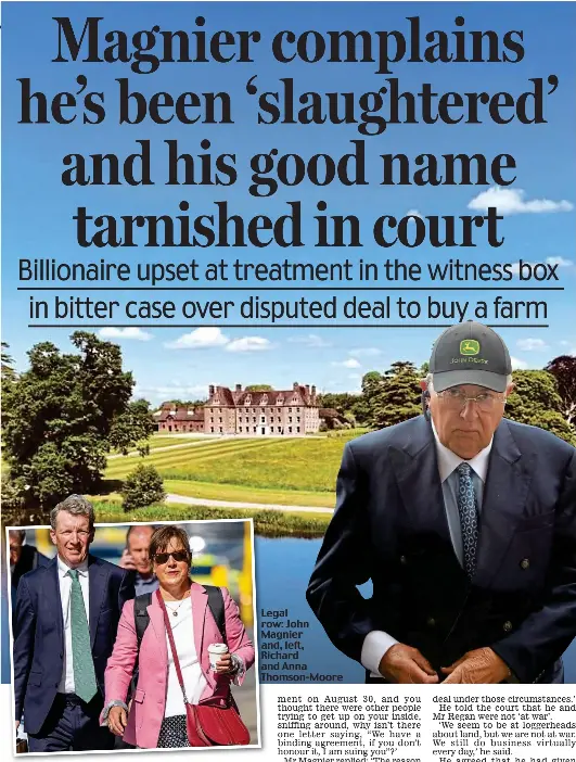 Magnier complains he’s been ‘slaughtere­d’ and his good name tarnished ...