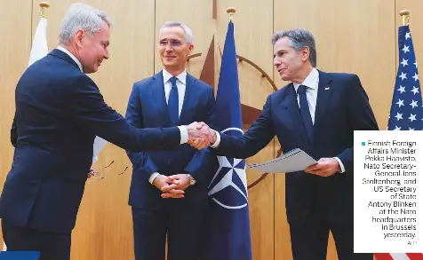 Finland joins Nato shedding neutrality - PressReader