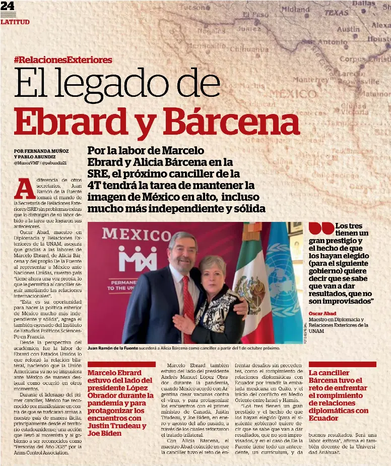 El legado de Ebrard y Bárcena - PressReader