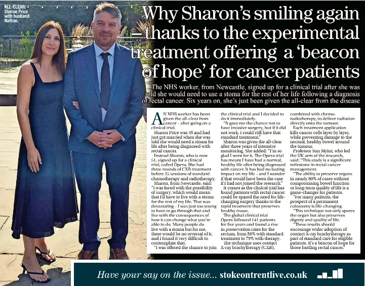 Why Sharon’s smiling again – thanks to the experiment­al treatment offering a ‘beacon of hope ...