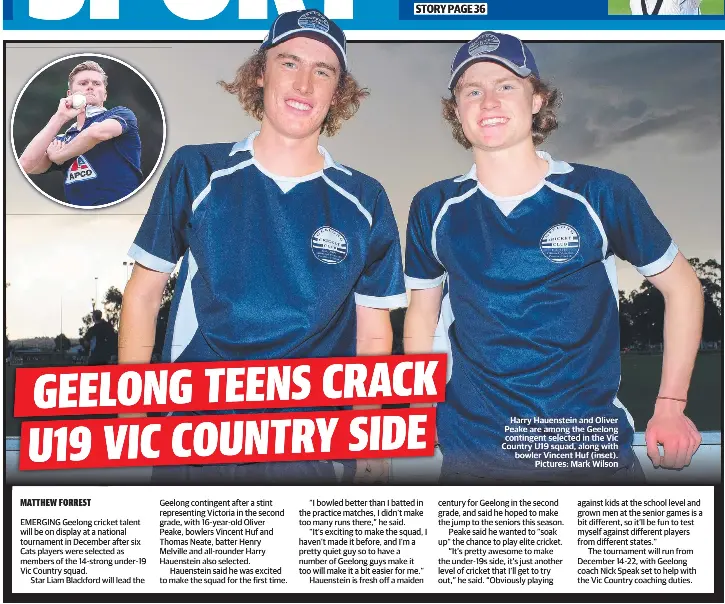 GEELONG TEENS CRACK U19 VIC COUNTRY SIDE - PressReader