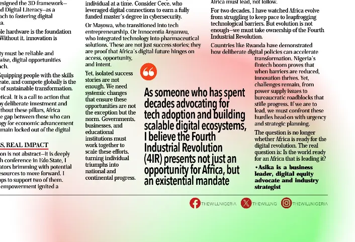 Africa’s Digital Awakening: Are We Ready for Fourth Industrial Revolution? - PressReader