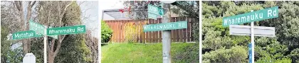 Spellcheck for Wharemauku signage - PressReader