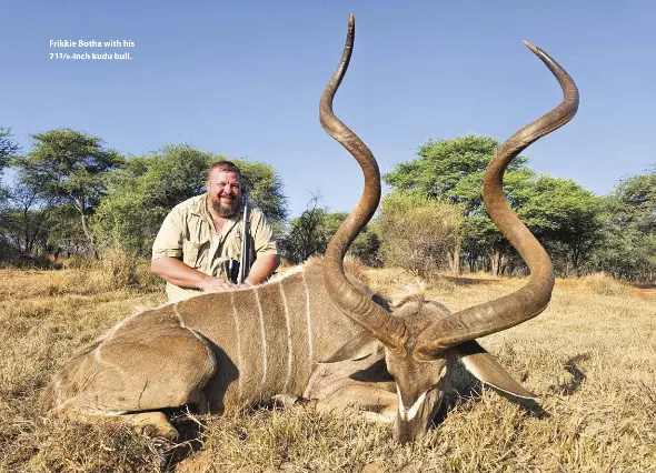 WORLD RECORD HUNTED KUDU? A South African bags a 71⅜8-inch kudu in SA ...