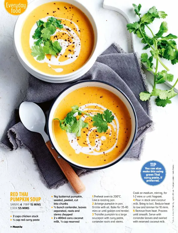 RED THAI PUMPKIN SOUP - PressReader