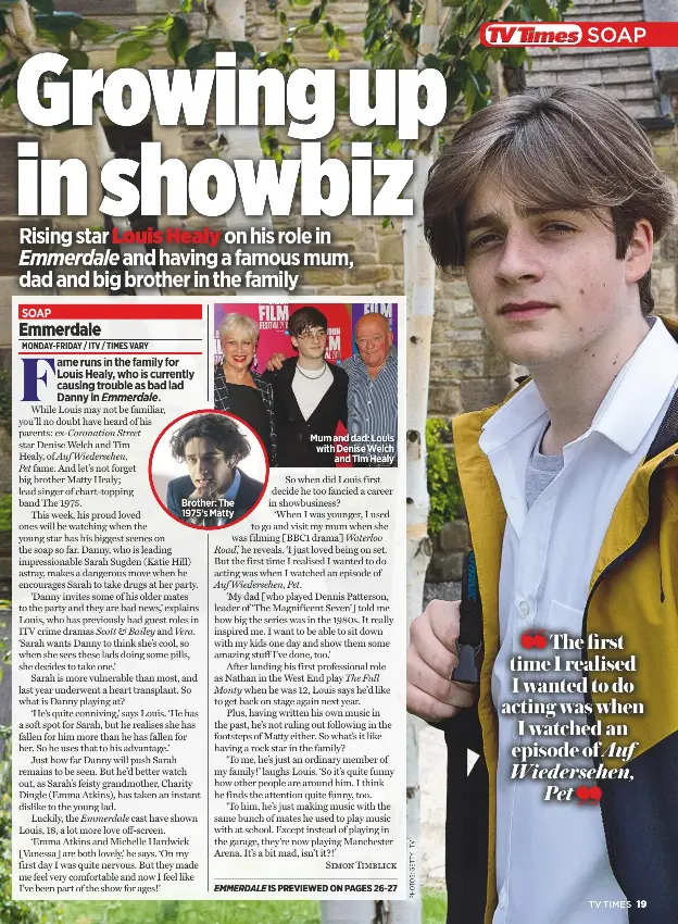 Louis Healy on Emmerdale’s Danny - PressReader