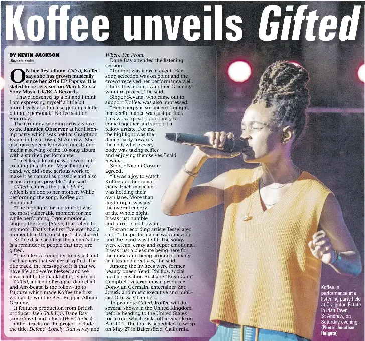 Koffee unveils Gifted - PressReader