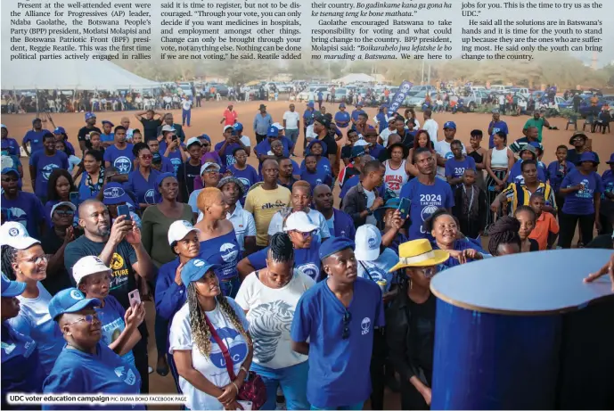 UDC kick-starts voter registrati­on campaigns - PressReader