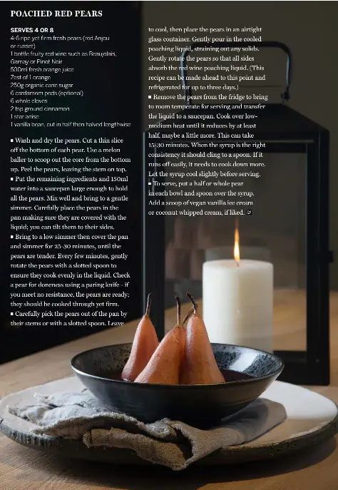 POACHED RED PEARS - PressReader