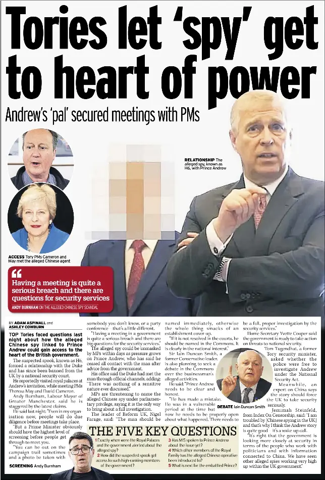 Tories let ‘spy’ get to heart of power - PressReader