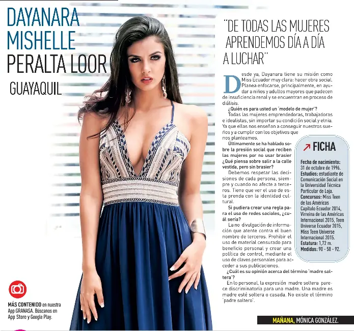 DAYANARA MISHELLE PERALTA LOOR GUAYAQUIL - PressReader