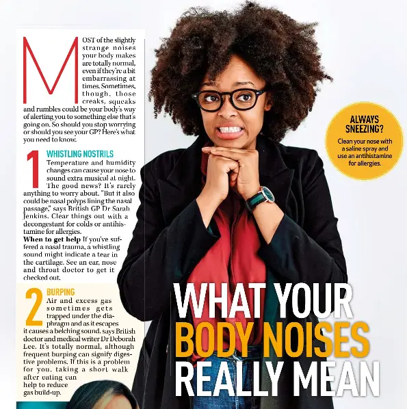 WHAT YOUR BODY NOISES REALLY MEAN - PressReader
