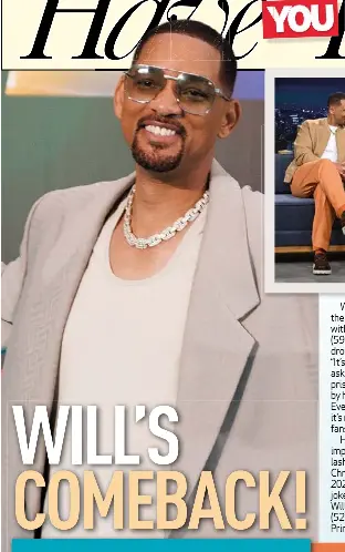 WILL’S COMEBACK! - PressReader