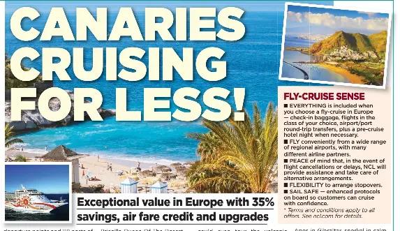 CANARIES CRUISING FOR LESS! - PressReader