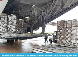 Lebanon extends heartfelt thanks to Kuwait for ongoing relief efforts - PressReader