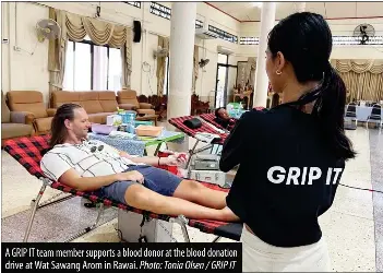 A GRIP IT response for blood donations - PressReader