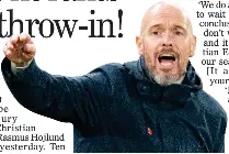 TEN HAG BANNED - PressReader