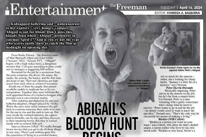 ABIGAIL’S BLOODY HUNT BEGINS - PressReader