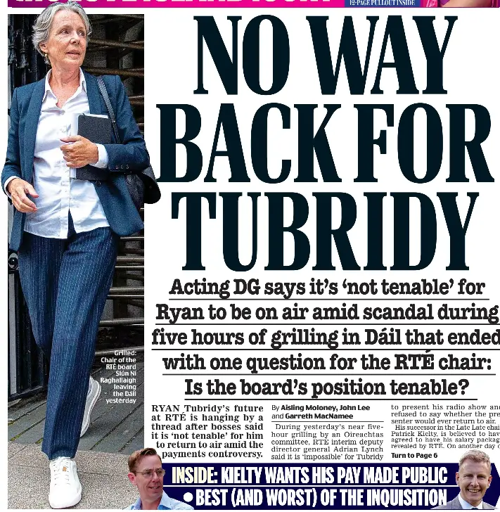 NO WAY BACK FOR TUBRIDY - PressReader