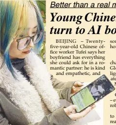 Young Chinese women turn to AI boyfriends - PressReader