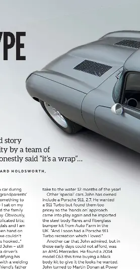 BESPOKE E-TYPE IS TRULY ONE OF A KIND - PressReader