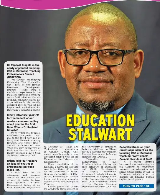 EDUCATION STALWART - PressReader