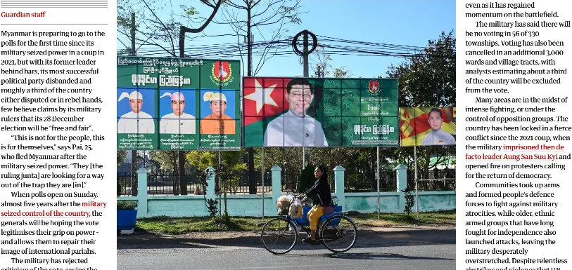 ‘Not for the people’: Myanmar junta prepares for elections designed to ...