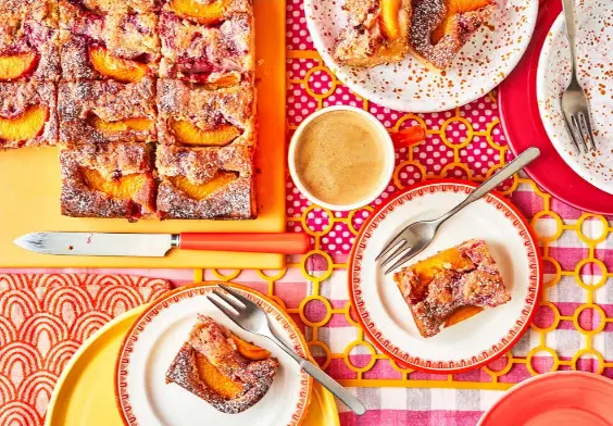 Peach Melba Traybake - PressReader