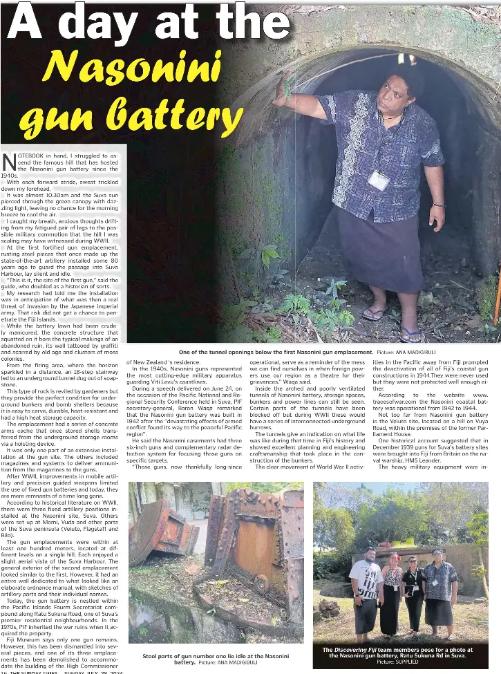 A day at the Nasonini gun battery - PressReader