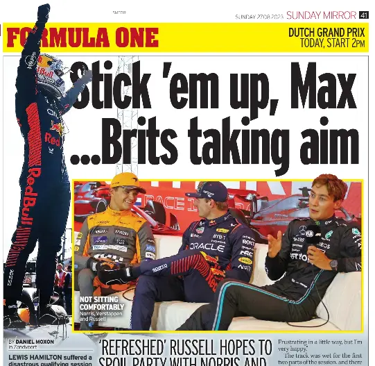 Stick ’em up, Max ...Brits taking aim - PressReader