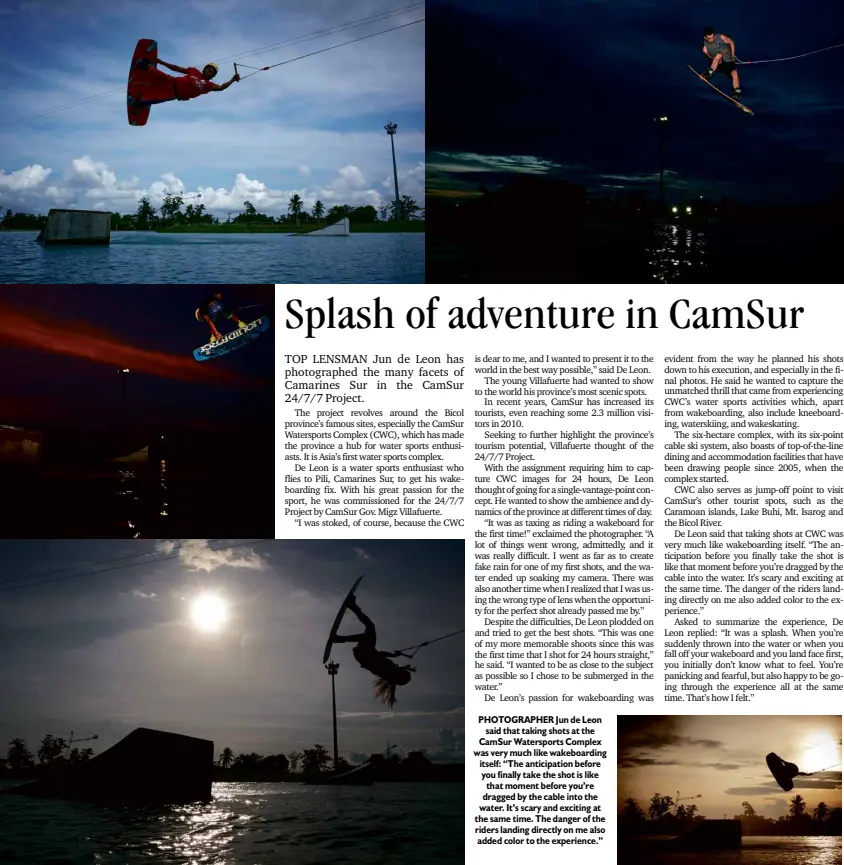 Splash of adventure in CamSur - PressReader