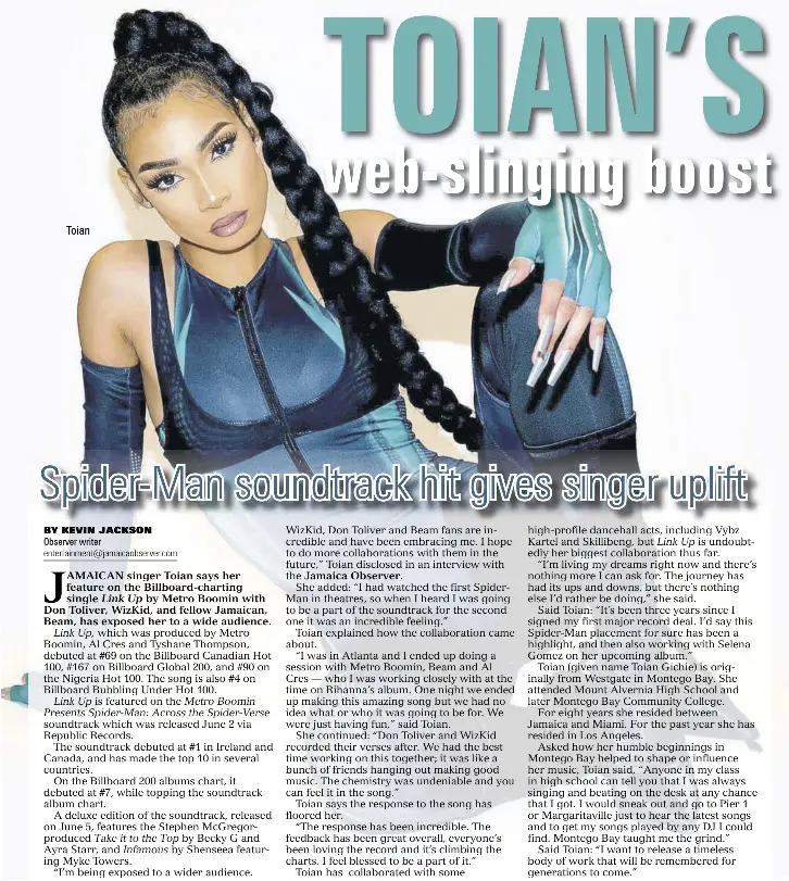 TOIAN’S web-slinging boost - PressReader