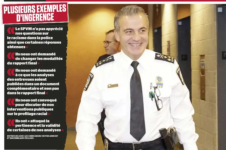 Des chercheurs dénoncent le SPVM - PressReader