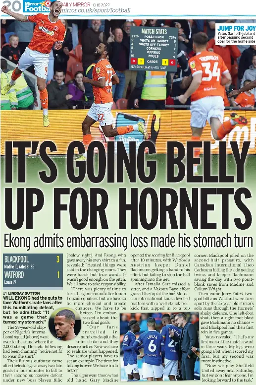 IT’S GOING BELLY UP FOR HORNETS - PressReader