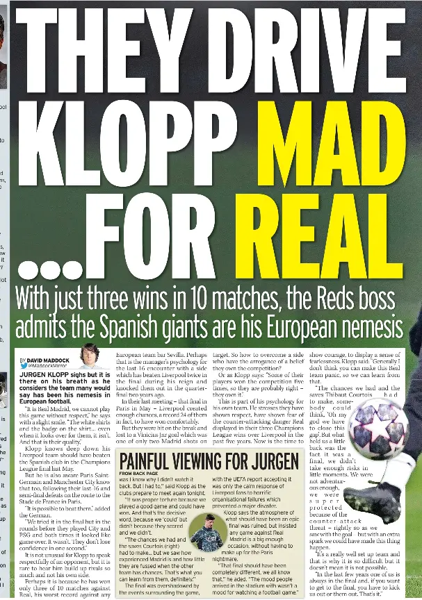 THEY DRIVE KLOPP MAD ...FOR REAL - PressReader