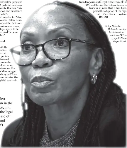 Sexist question mars otherwise dignified interview for SCA head - PressReader