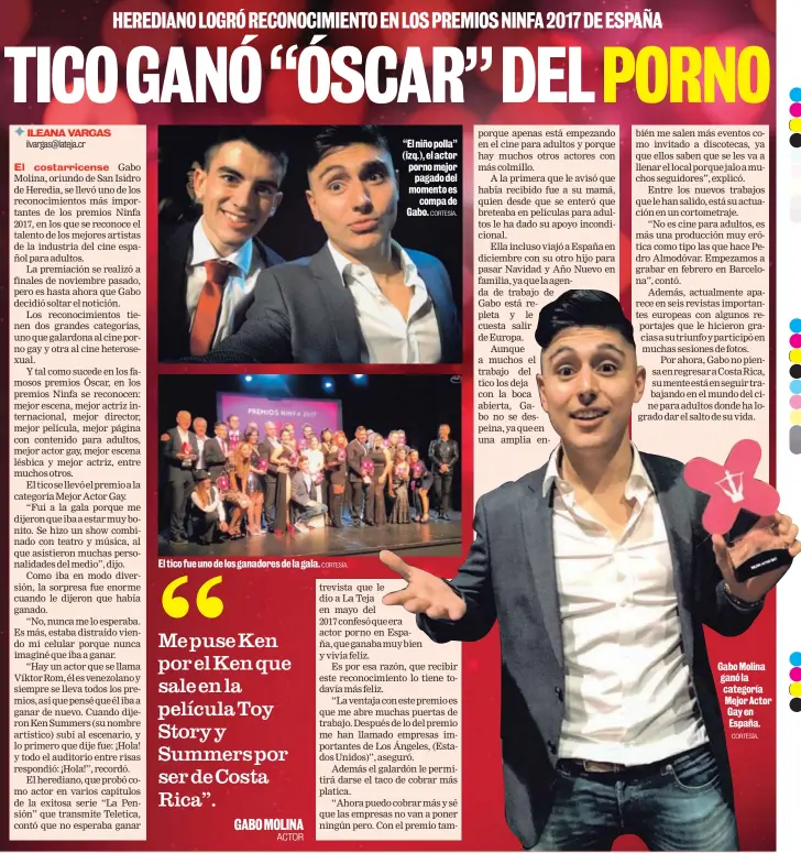 Actor tico gana ‘Óscar’XXX - PressReader