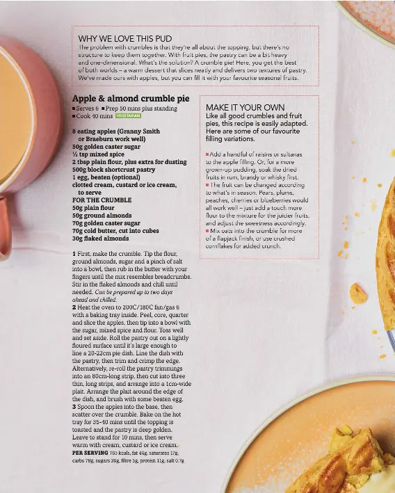 Apple & almond crumble pie - PressReader
