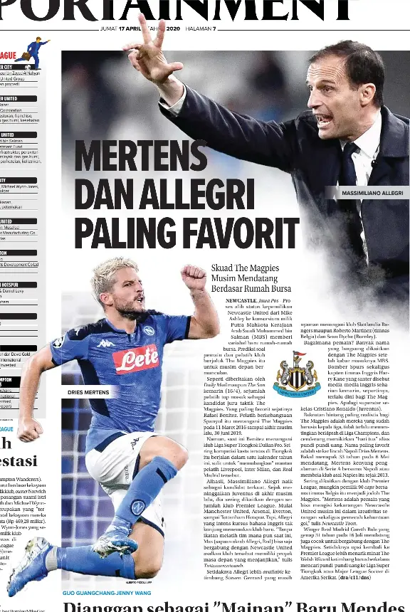 MERTENS DAN ALLEGRI PALING FAVORIT - PressReader