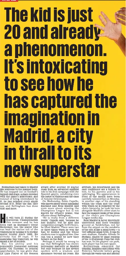 The kid is just 20 and already a phenomenon. It’s intoxicati­ng to see how he has captured the ...
